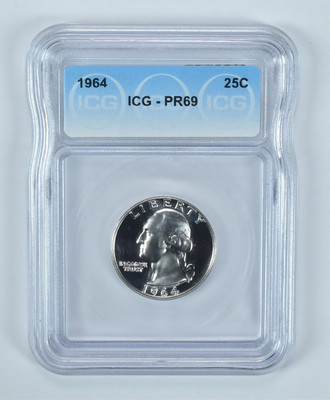 1964 Washington Quarter PR69 ICG | eBay