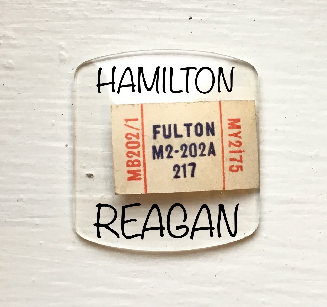 NOS Vintage Hamilton Reagan Watch Glass Crystal Antique | eBay