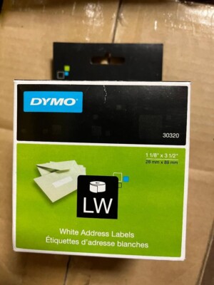 Dymo White 30320 LabelWriter Compatible Address Labels 1.125"x3.5"-4 ...