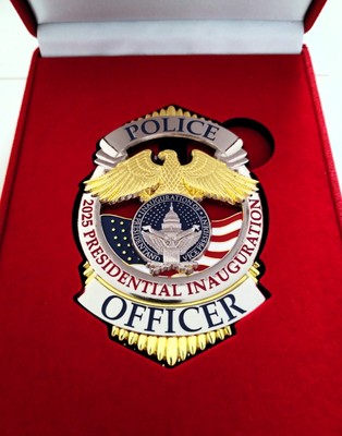 POLICE OFFICER COMMEMORATIVE BADGE - 2025 PRESIDENTIAL INAUGURATION ...