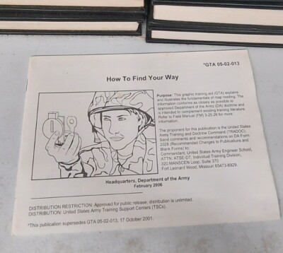 How to Find Your Way (Army basic map reading) (Training Aid), 2006 | eBay