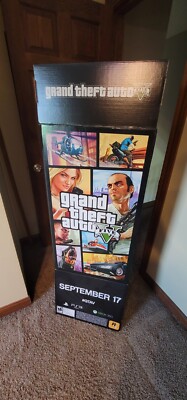 Grand Theft Auto (GTA) V (FIVE) Cardboard Standee Floor Store Display ...