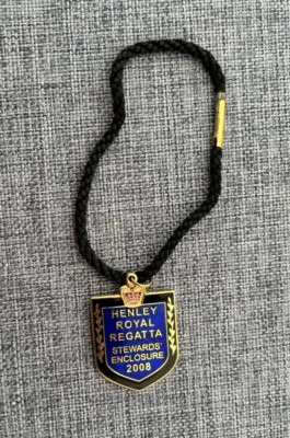 HENLEY ROYAL REGATTA ROWING STEWARDS ENCLOSURE 2008 VINTAGE BADGE | eBay