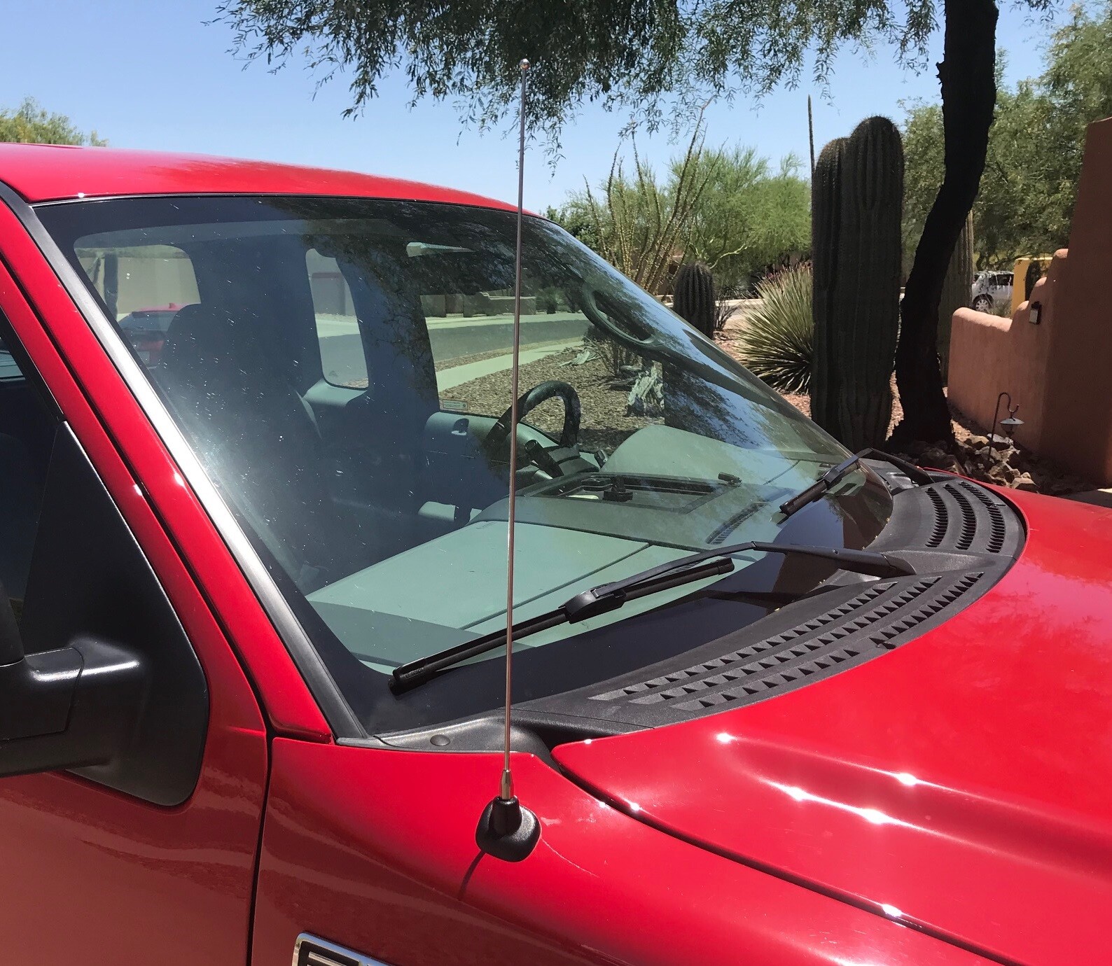 21" Stainless Steel Antenna Mast Power Radio AM/FM for FORD F-250-F750 ...