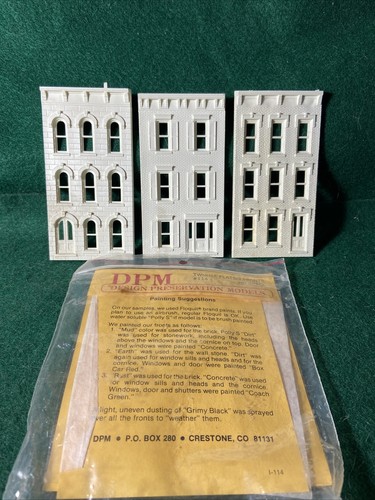 HO Scale Trains-Townhouse Flats 3 Fronts Building Model Kit DPM-114 ...