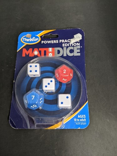 Rare Version Thinkfun Math Dice Game - Powers Practice Edition ...