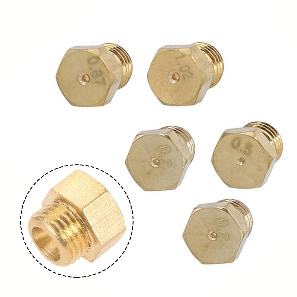 Gas Hob Conversion Kit 5pcs Nozzles Set Uniform Thread Size Easy to Use ...