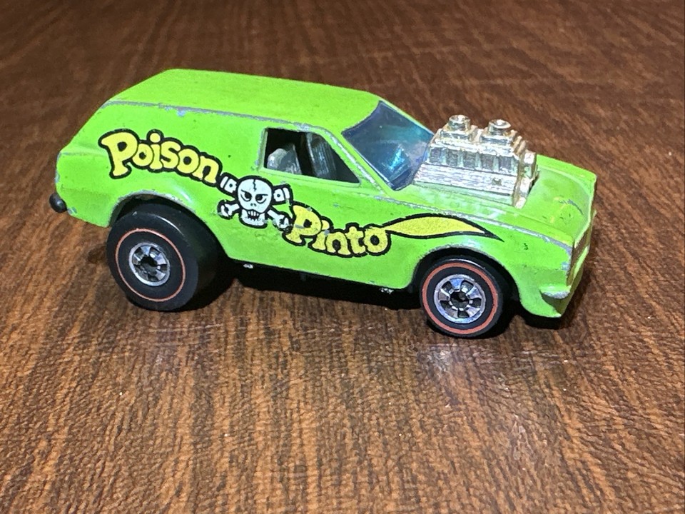1975 Vintage Hot Wheels Redline - Flying Colors - POISON PINTO - Green ...