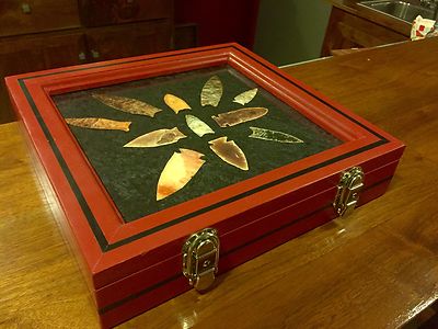 Arrowhead Case ( Handcrafted & Custom Colored Colonial Red With Black ...