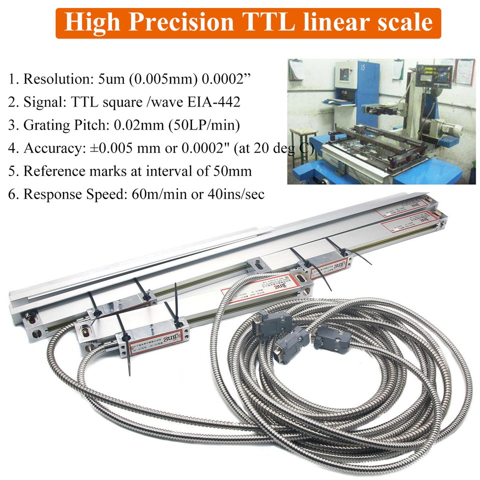 iMeshbean 1μm Linear Scale DRO 2/3 Axis Digital Readout Glass Encoder ...