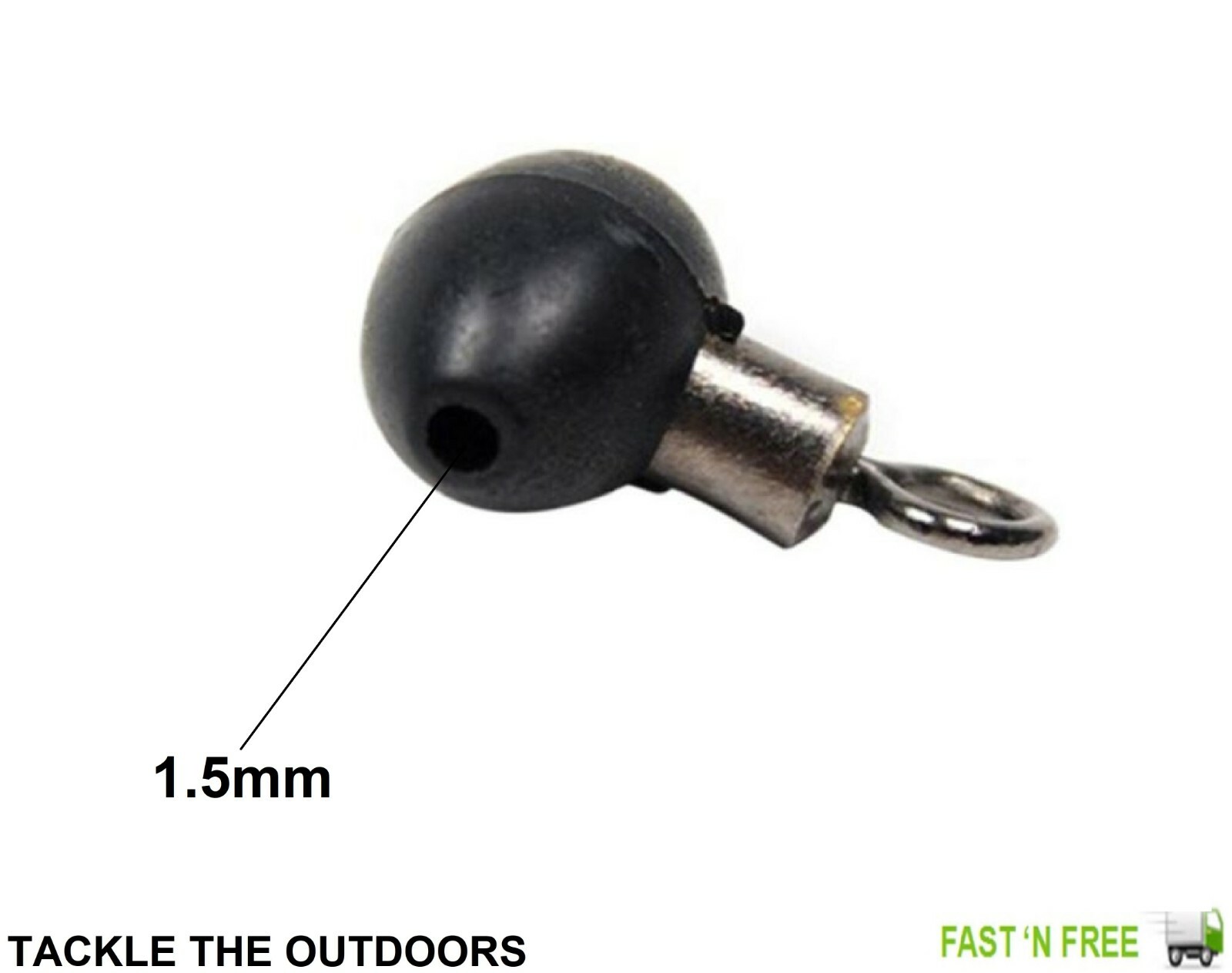 Carp Coarse Sea Fishing Pulley Swivel Beads Zig Rig Bead Swivels UK ...