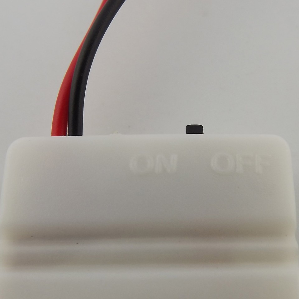 5x White CR2032 X 2 Button Coin Cell Battery Holder Case on/off Switch ...