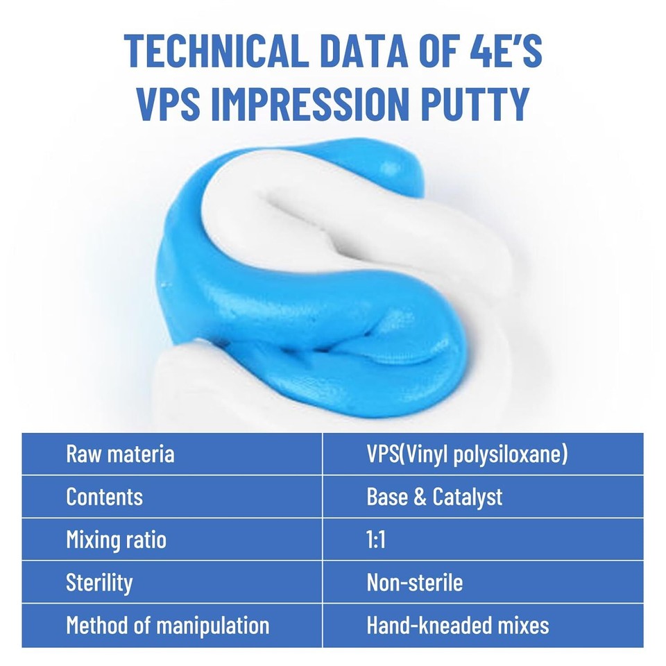 12x 25g New Dental Putty Fast Set PVS VPS Impression Silicon Material ...