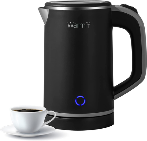 0.8L Small Electric Kettle Stainless Steel,600W Low Power Mini Portable ...