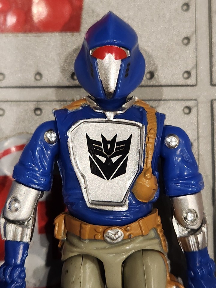 GI Joe Black Major Custom Transformers Soundwave BAT Blue Decepticon ...