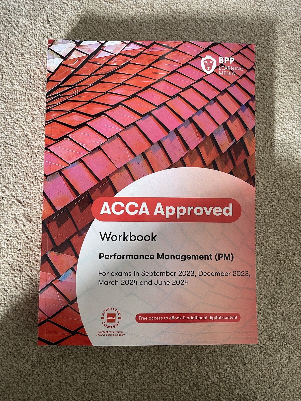 ACCA Performance Management (PM): Workbook By BPP Sep 23 - June 24 | eBay