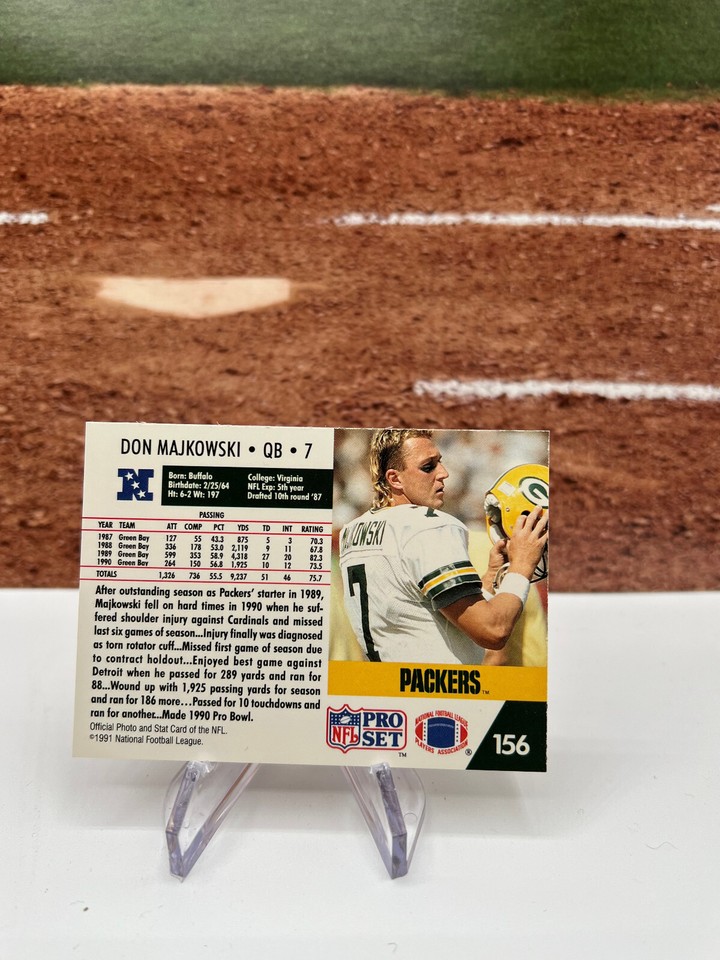 1991 Pro Set #156 Don Majkowski Packers | eBay