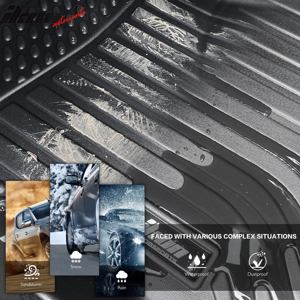 Fits 17-23 Chevrolet Bolt EV 3D Car Floor Mats 1st 2nd Row Heavy Duty ...