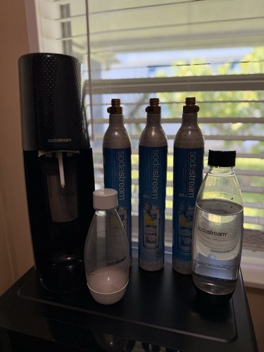 Sodastream Fizzi SPT-001 Sparkling Water Soda Maker Machine - Black W ...