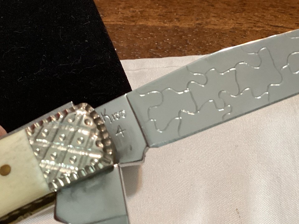 Case 2020 Wild horse Kidd Custom Knife trapper, all worked, #4, unused ...