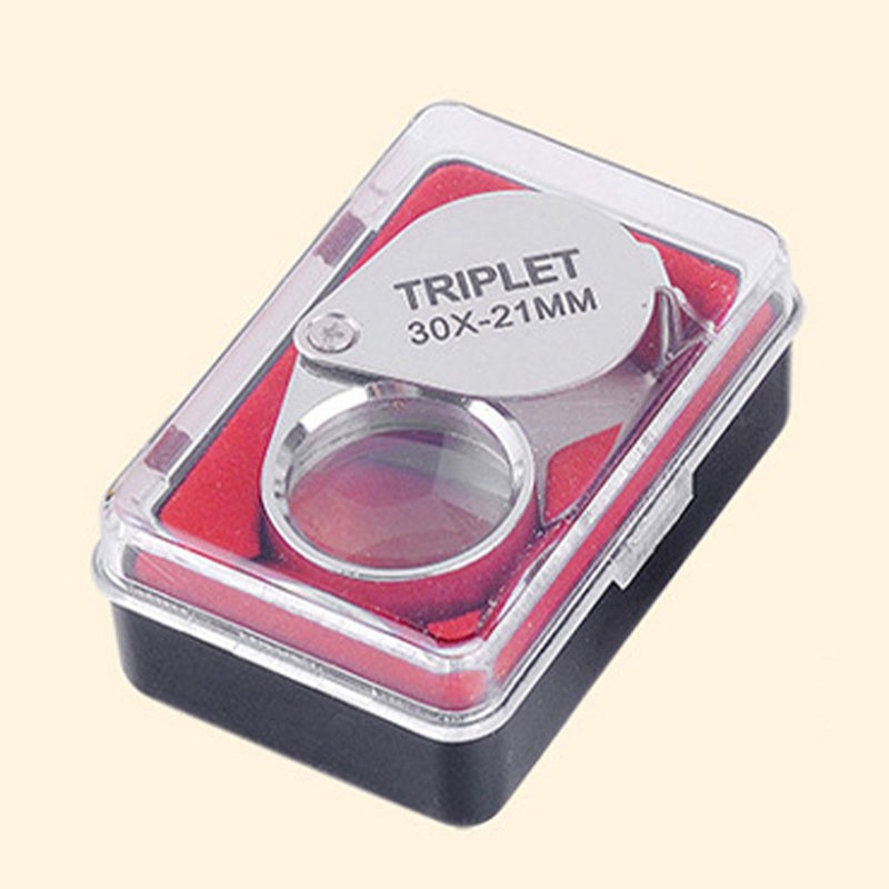 30X Jewelers Loupe Magnifier Eye Pocket Jewelry Coin Loop Magnifying ...