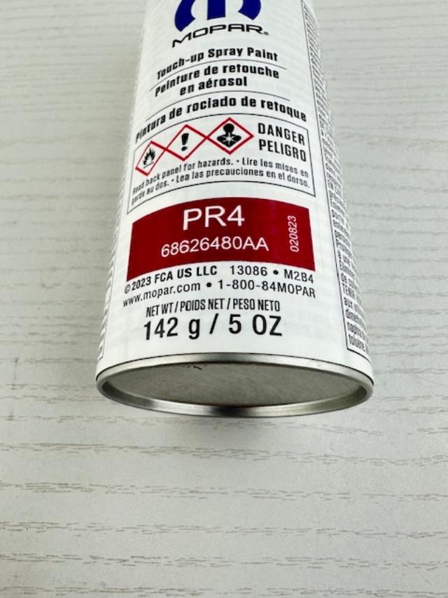 Jeep Dodge Chrysler (PR4) FLAME RED TOUCH UP AEROSOL SPRAY PAINT 5OZ ...