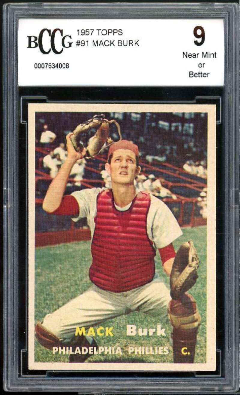 1957 Topps - #91 Mack Burk (RC) for sale online | eBay