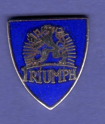 Vintage Triumph Motorcycles hat pin lapel pin tie tac enamel badge ...