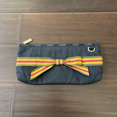 VTG Gwen Stefani L.A.M.B. For LeSportsac Rasta Ribbon Black Clutch Bag ...