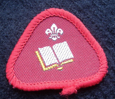 Vintage cub scout 1990's proficiency badge - Book Reader (5143) | eBay UK