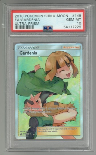 PSA 10 Gardenia 149 Full Art Trainer Ultra Prism Pokemon PSA 10 Gardenia 149 Full Art Trainer Ultra Prism Pokemon