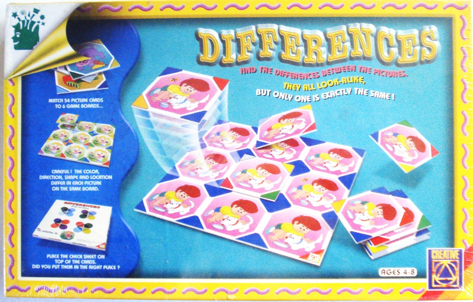 Differences Matching Game by Creative Toys #2916 Vintage 1996 for 4-8 ...