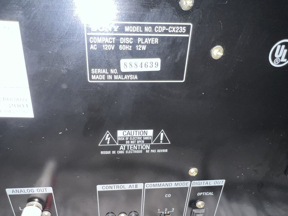 Sony 200 Disc CD Player Changer CDP-CX235 Carousel Mega Storage No ...