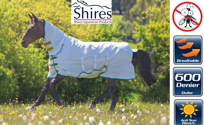 SWEET ITCH COMBO FLY RUG Shires Tempest Plus Full Neck Breathable Horse ...