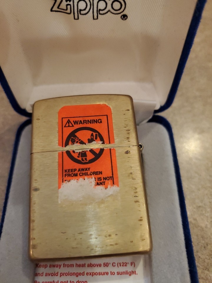 ZIPPO CASE VISITORS CENTER BRASS ZIPPO LIGHTER- BOX 1997 | eBay