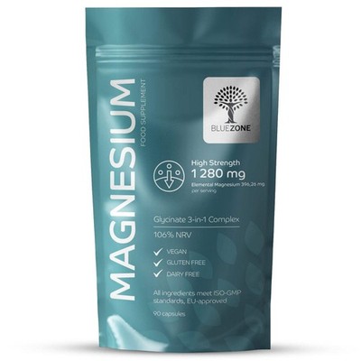 Magnesium Glycinate High-Strength 1280.60 mg per Serving (106% NRV ...