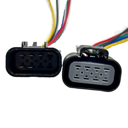 Headlight Connector Plug Male and Female Wire Harness Pigtail 5-Pin ...
