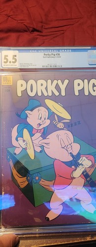 Dell Publishing Porky Pig #36 CGC 5.5 1954 Tony Strobl Golden Age Comic ...