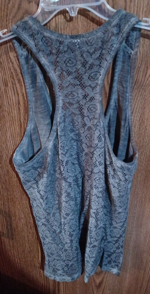 Mambo Australia Solid Charcoal Gray Racer Back Tank Top Size Large | eBay