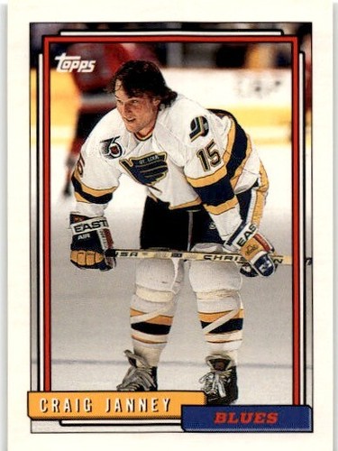 1992-93 Topps #134 Craig Janney - St. Louis Blues | eBay