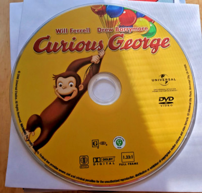 Curious George Loose Disc DVD Universal Pictures | eBay
