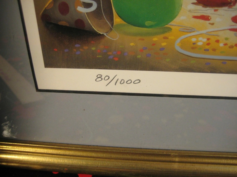 Donald "Rusty" Rust Emmett Kelley Hobo Clown Print "Happy 65th Birthday ...