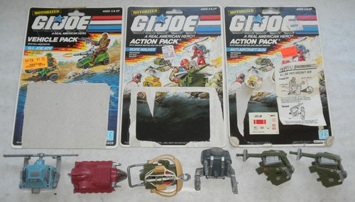 1987-1988 G.I. GI Joe 3.75 ARAH Motorized Action Vehicle Pack Set ...