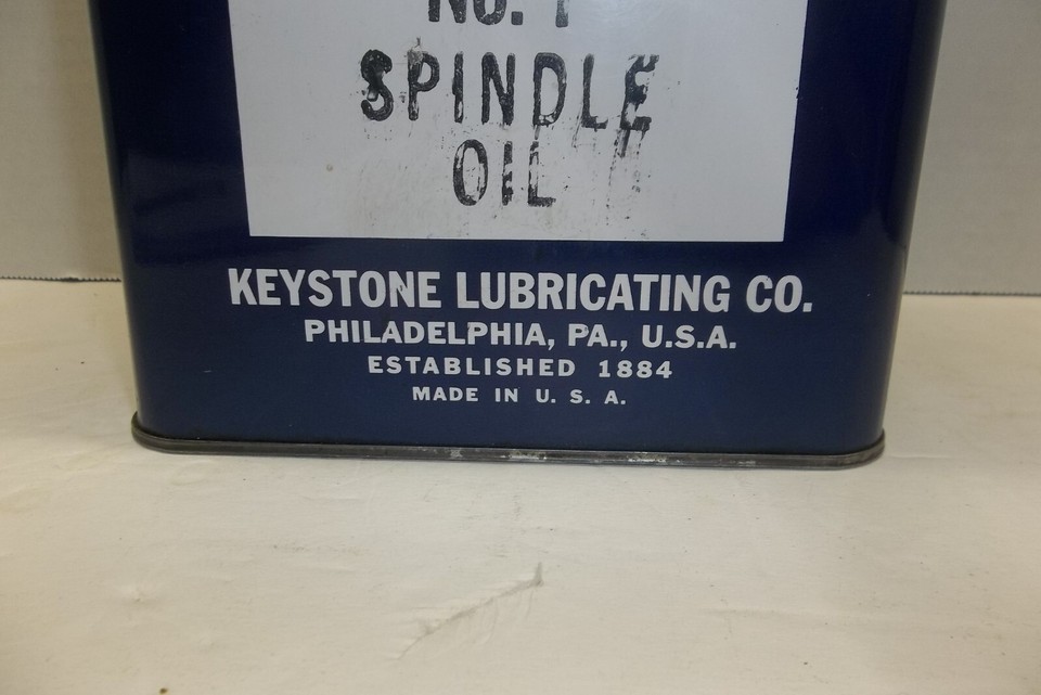 vintage keystone Specialized lubricants 1 gallon spindle oil can very ...