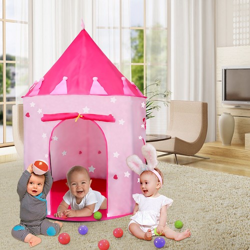 Kids Pop Up Wizard Princess Castle Ball Playing Tent Indoor Outdoor ...
