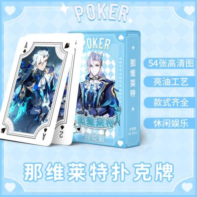 Genshin impact Neuvillette Game Card Collection Poker Playing Game ...