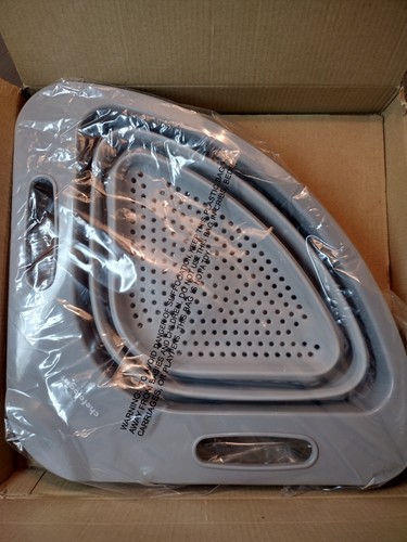 $8.99 NEW Gray Chefologist 3.5qt Collapsible Corner Strainer. | eBay