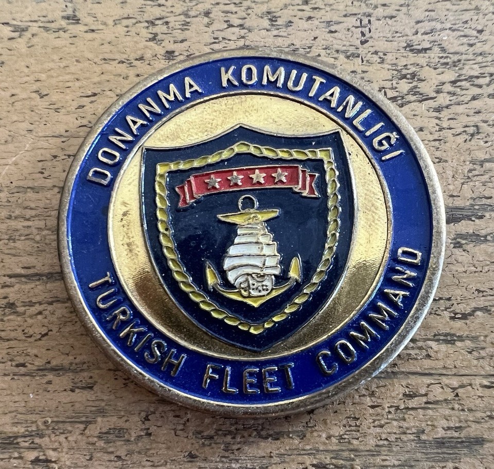 F493 Gelibolu TCG Turkish Navy Fleet Command Challenge Coin | eBay.de