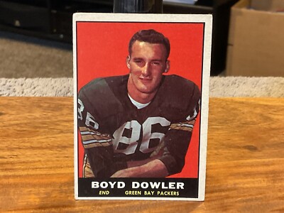 1961 TOPPS FOOTBALL GREEN BAY PACKERS BOYD DOWLER ROOKIE CARD RC #43 EX ...