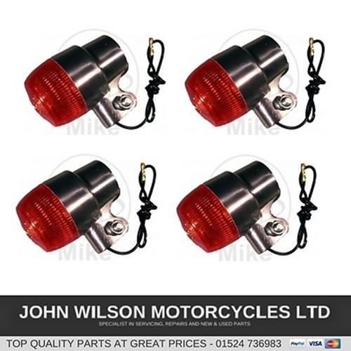 Honda CB400F CB450K CB500K New Polished Aluminium Front & Rear ...